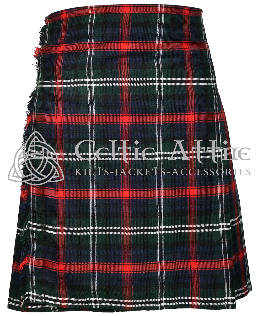 Sutherland Tartan 8 Yard Scottish Kilt for Men - 16 Oz - Custom Made ...