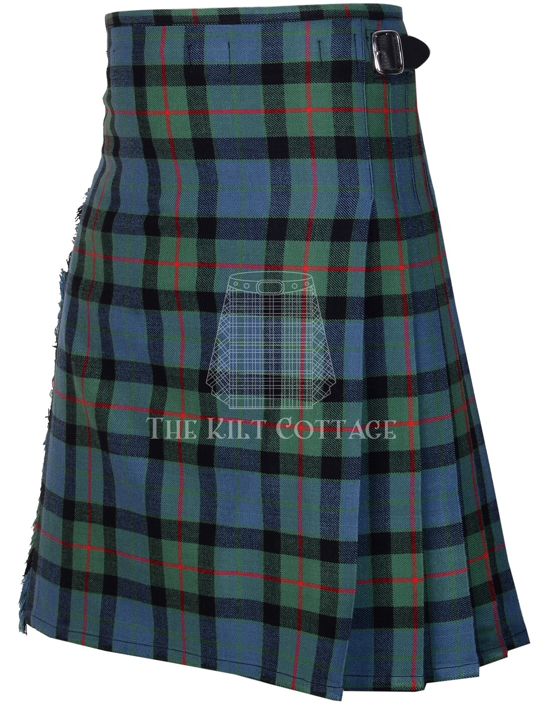 Gunn Ancient Tartan Scottish 8 Yard Kilt for Men - 16 Oz - Custom Made - Highlander Traditional ...