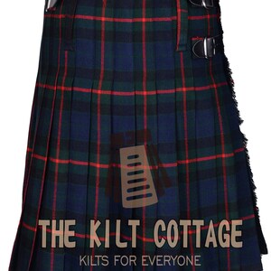 Gunn Tartan Scottish 8 Yard Kilt for Men 16oz Acrylic Fabric Custom Made Traditional Highlander ...