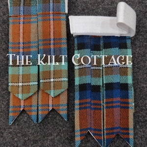 Kilt Flashes - Traditional Tartan Flashes - Matching Pair of Flashes - Scottish Kilt Hose Sock ...