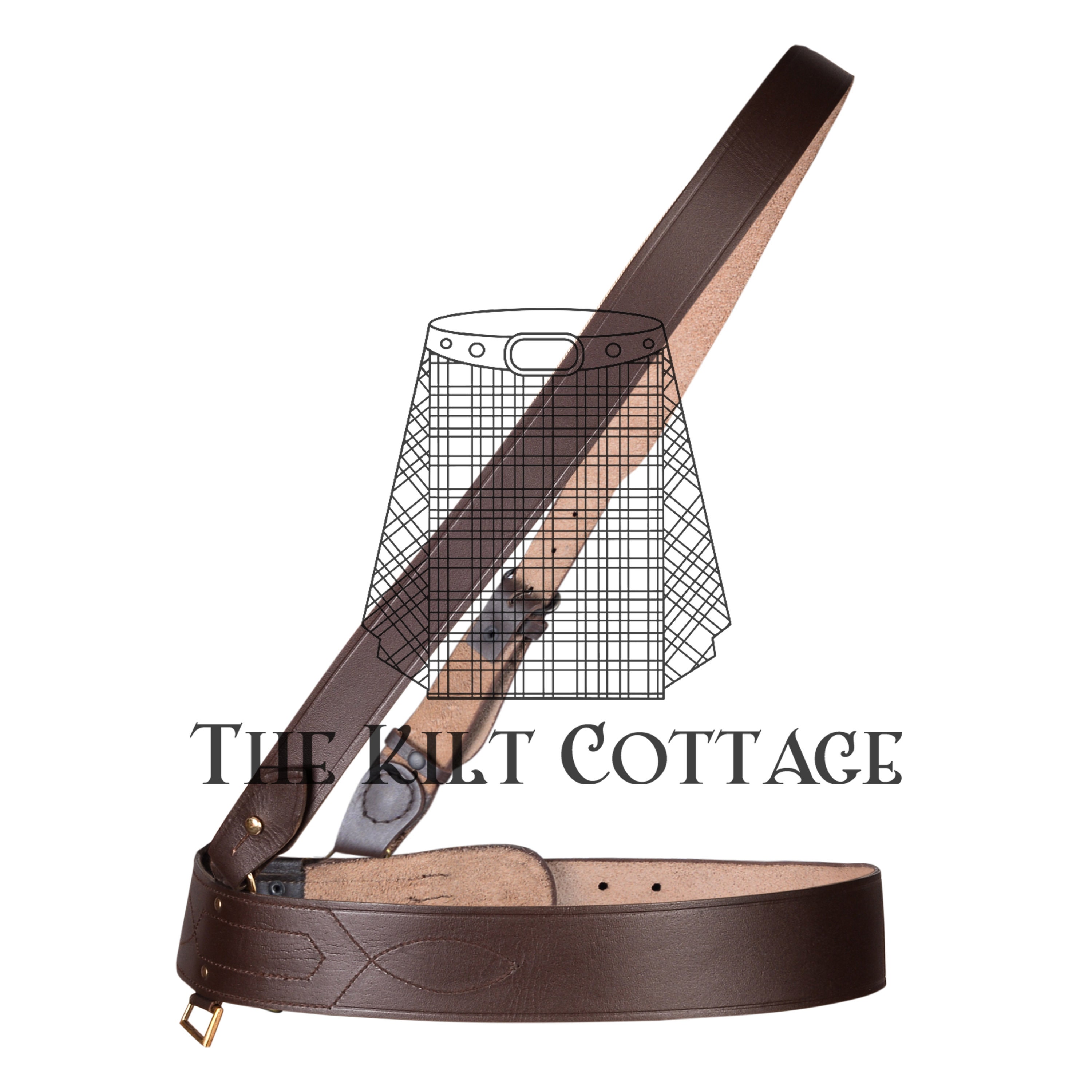Sam Browne Leather Belt and Shoulder Strap - British Military Crassover ...