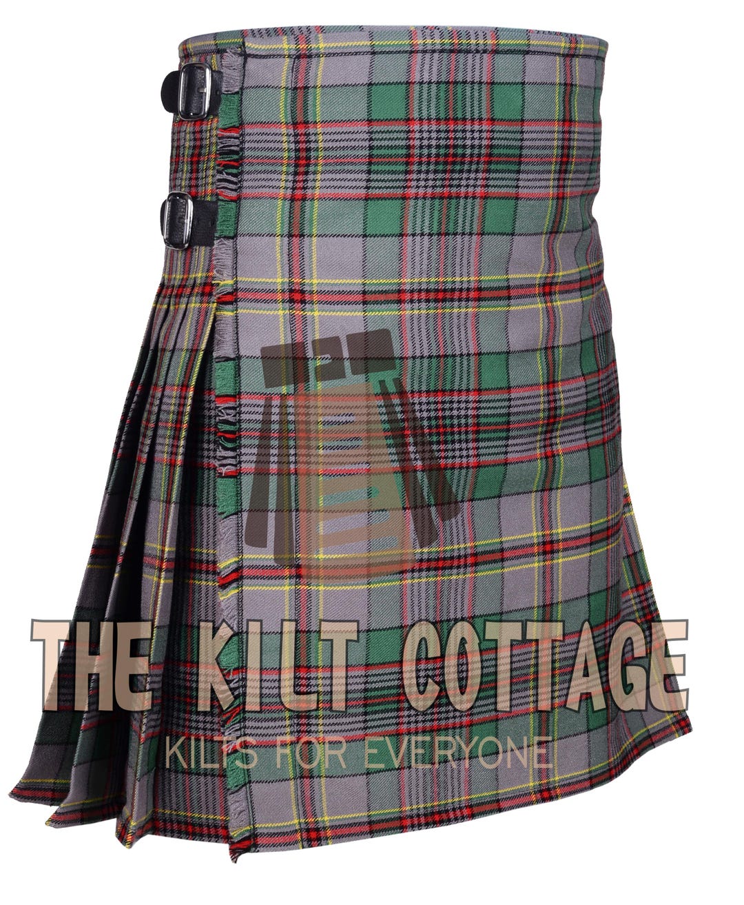 Craig Tartan Scottish 8 Yard Kilt for Men - 16oz Acrylic Fabric ...