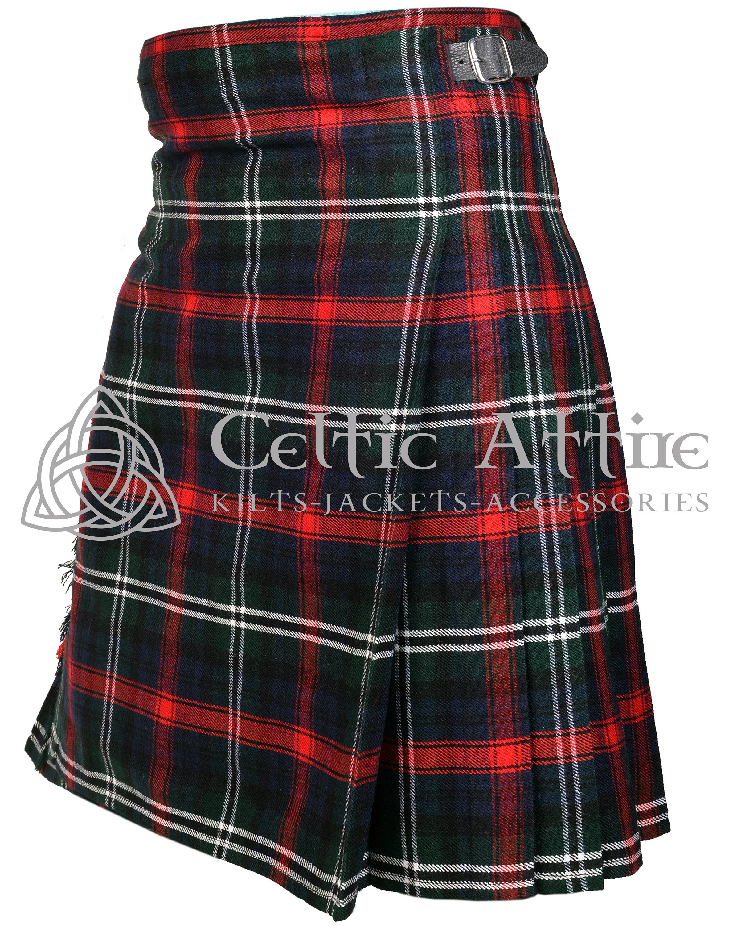 Sutherland Tartan 8 Yard Scottish Kilt for Men 16 Oz Custom Made ...