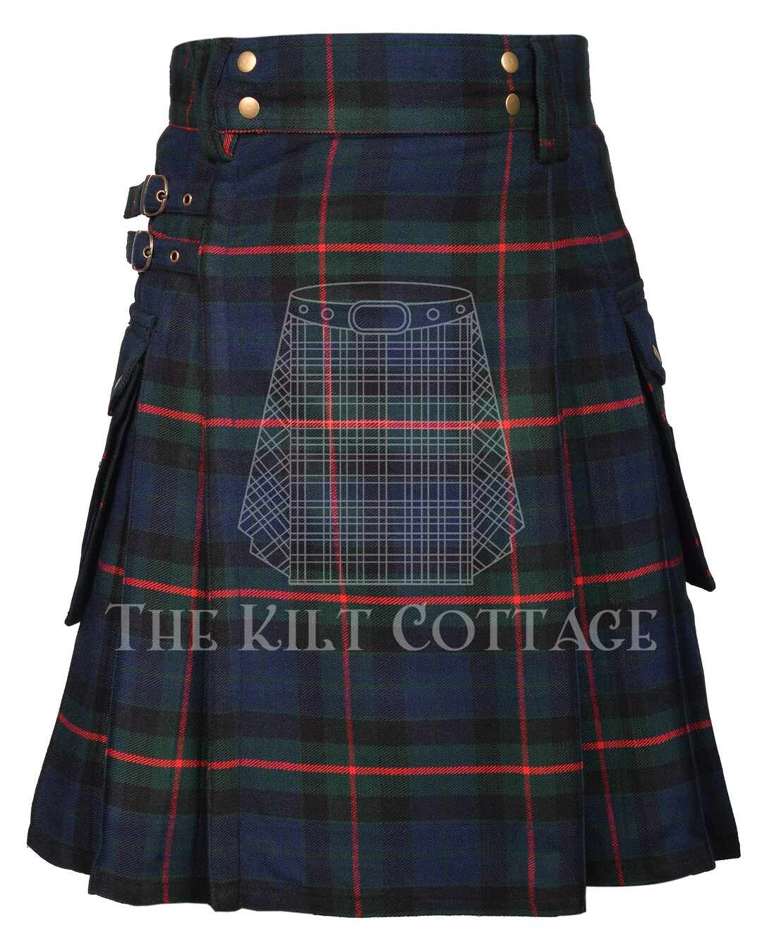Gunn Tartan Utility Kilt for Men - Lightweight Highland Games Sport ...