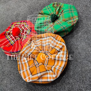 Scottish Tam O Shanter Hat - Traditional Men's Tammy Hat 1 Size Fits ...