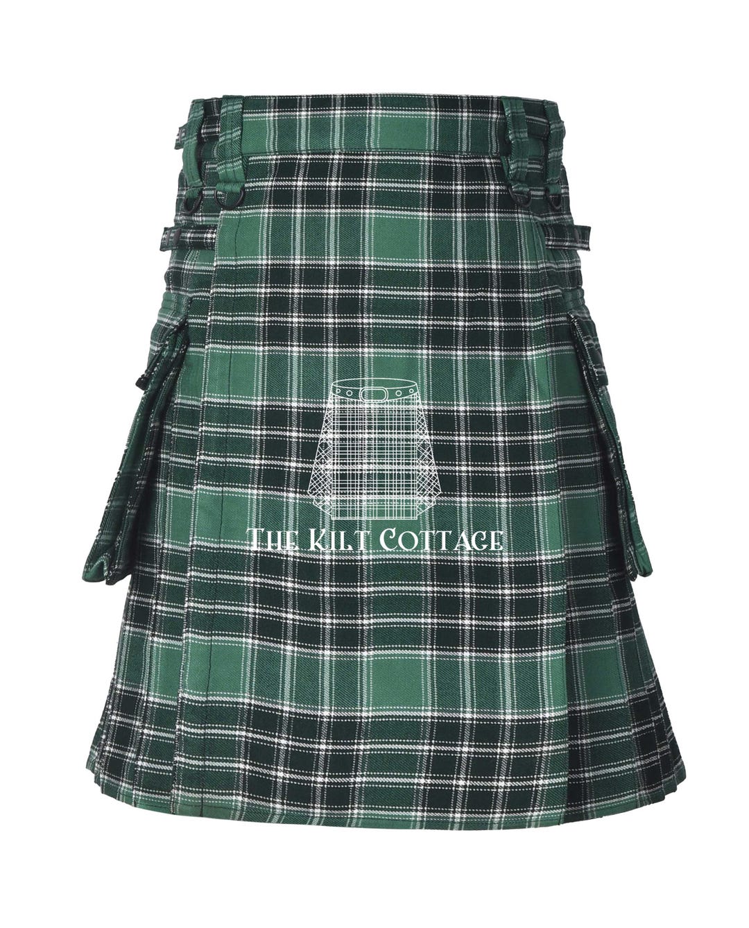 O'donnell Tartan Utility Kilt for Men - Traditional Highlanders Casual ...