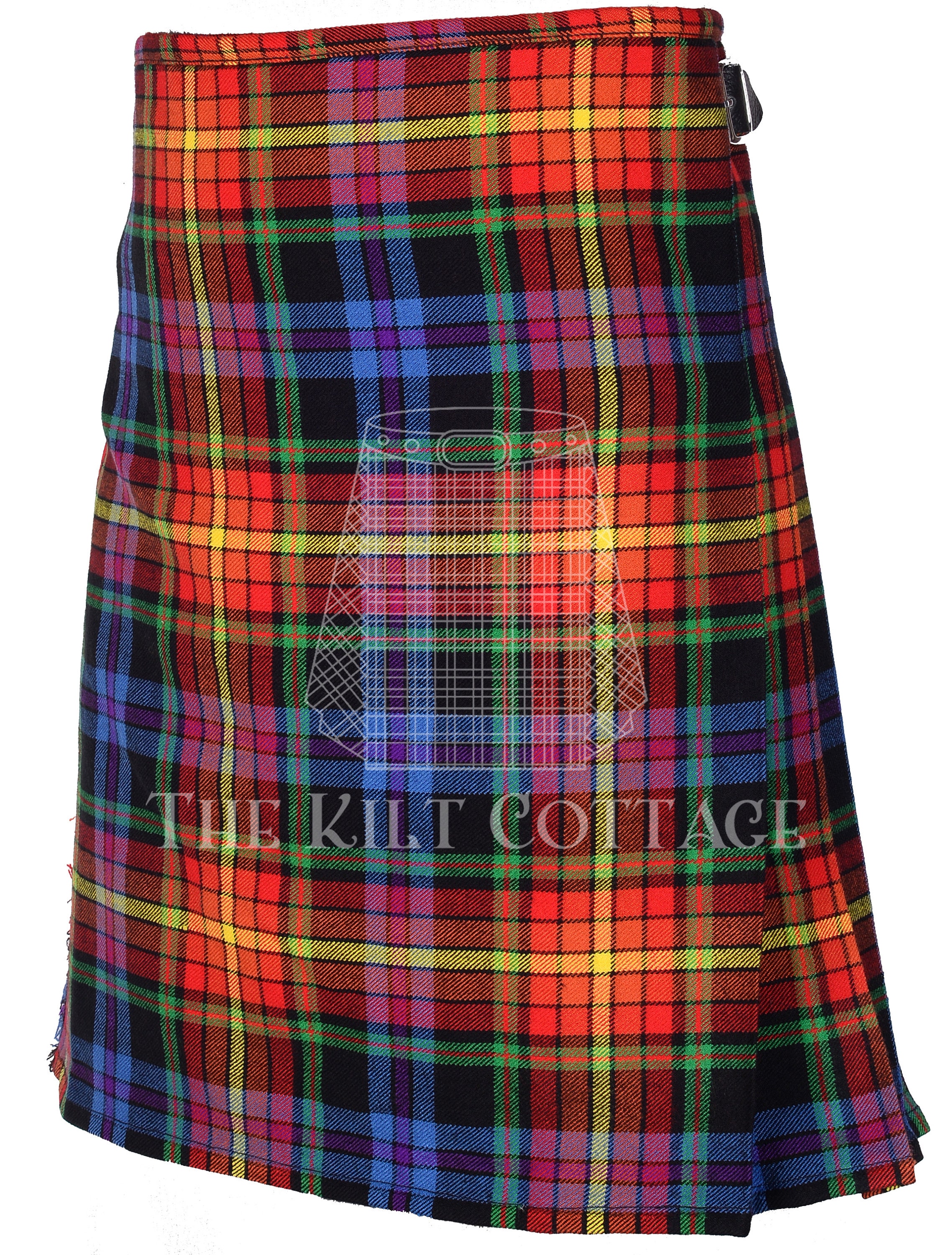 LGBTQ Pride Tartan 8 Yard Scottish Kilt - Parade Kilt - Lightweight ...