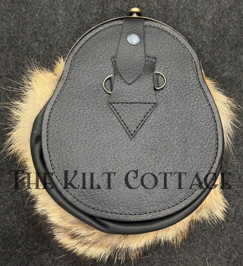 Scottish Full Dress Kilt Sporrans - Traditional Handmade - Real Fur ...