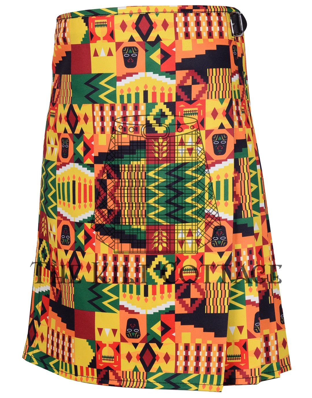 African Zulu Pride Kilt - Black Pride Kilt - African Theme Clothing ...