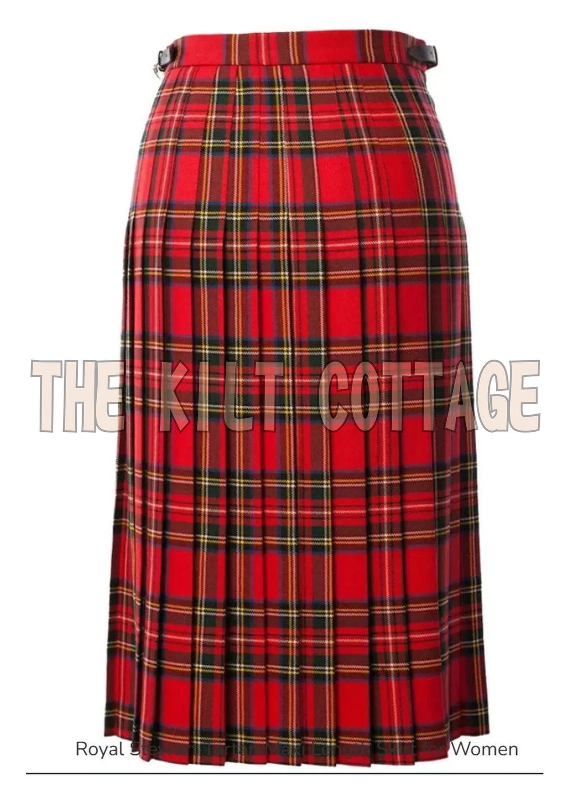 Women's Tartan Kilt - Tartan Maxi Kilted Skirt - Girls Hostess Skirt ...