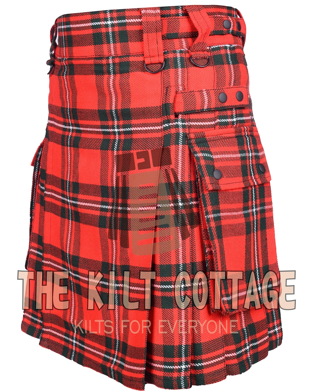 Traditional Scottish Kilt - Macgregor Tartan Utility Kilt for Men - Highlanders Casual Kilt ...