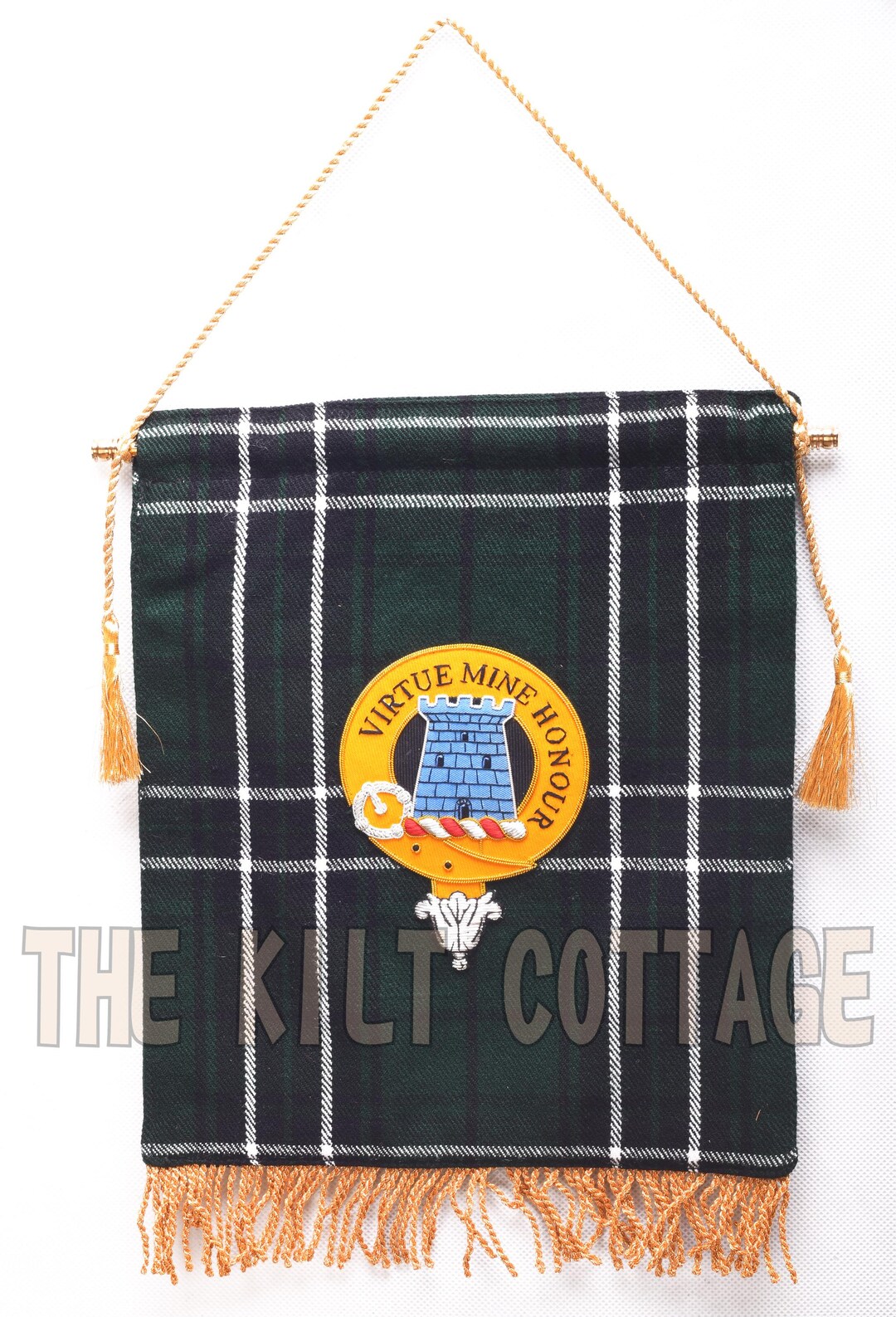 Scottish Highland Clan Maclean Hunting Crest Banner – Embroidered Motto ...