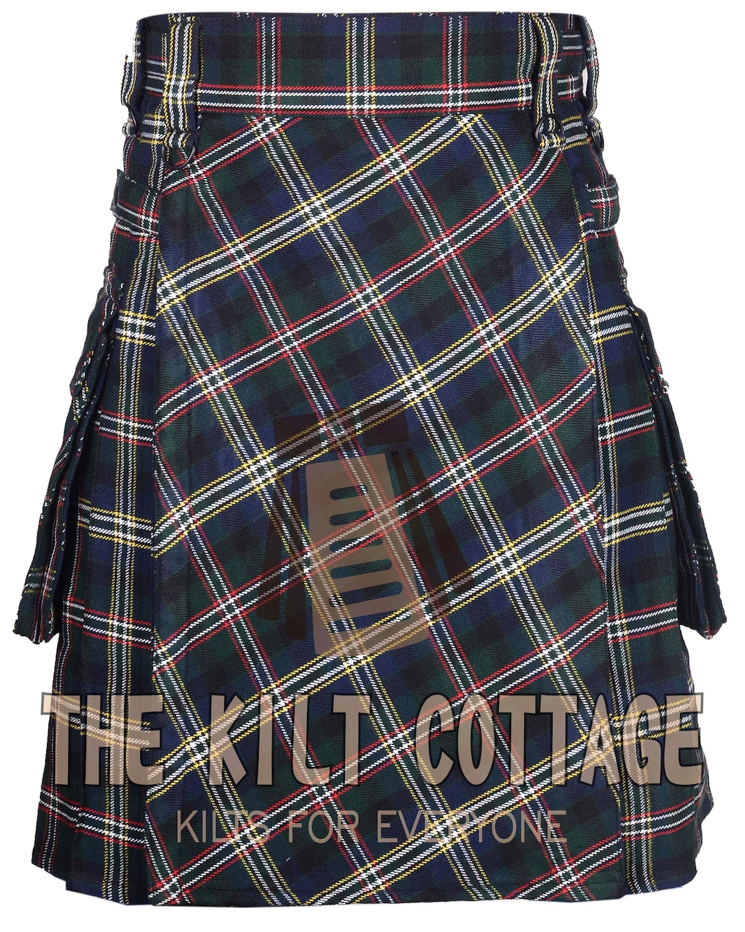 Traditional Scottish - Scott Green Scottish Bias Apron Tartan Utility ...