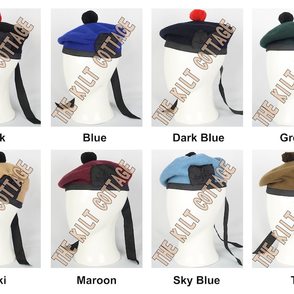 100% Wool Scottish Bonnet - Etsy