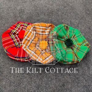 Scottish Tam O Shanter Hat - Traditional Men's Tammy Hat 1 Size Fits ...