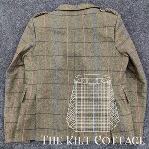 100% Wool Scottish Kilt Jacket and Waistcoat - Argyll Jacket - Made to ...