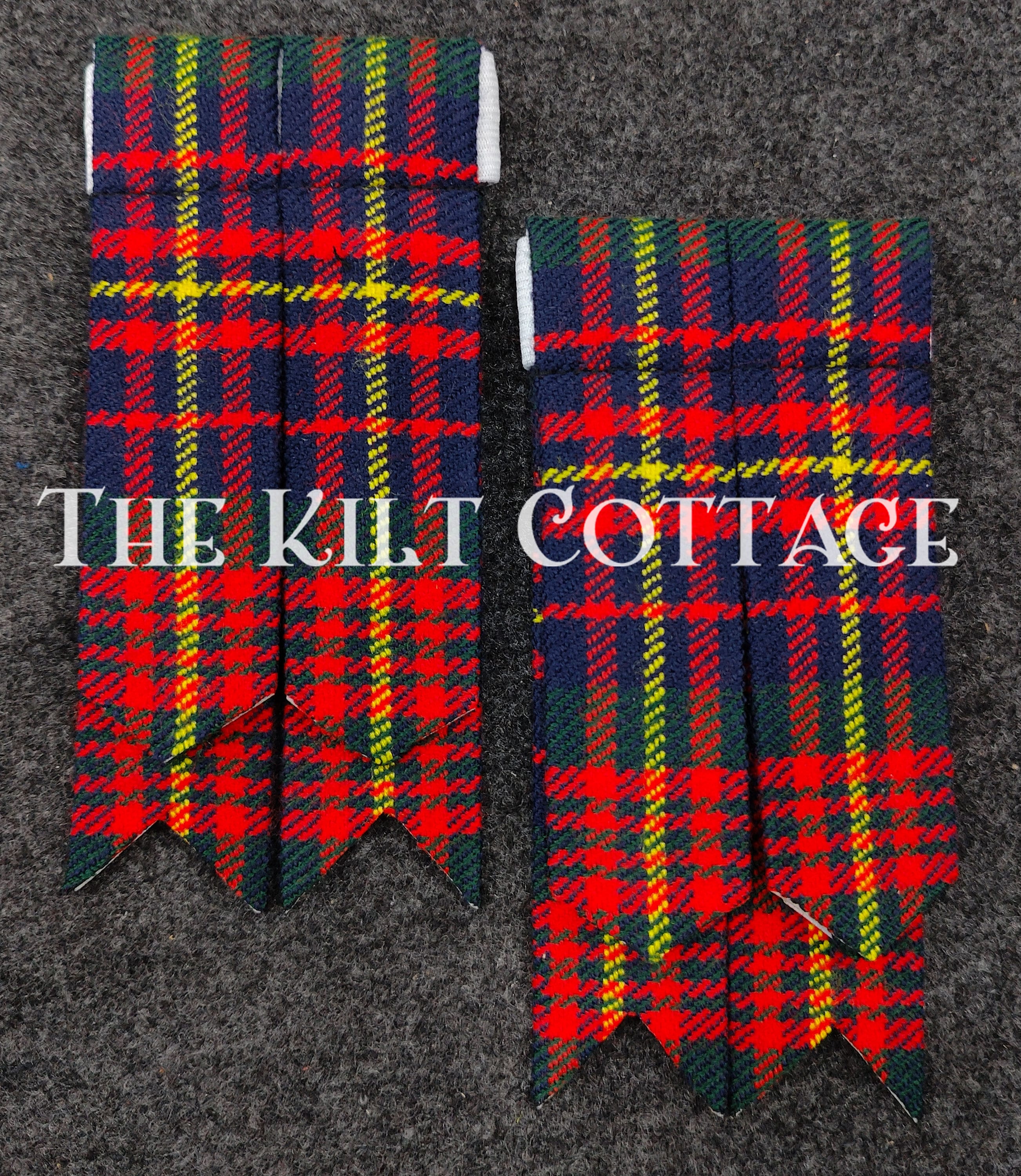 Kilt Flashes Traditional Tartan Flashes Matching Pair of Flashes Scottish Kilt Hose Sock Garters ...