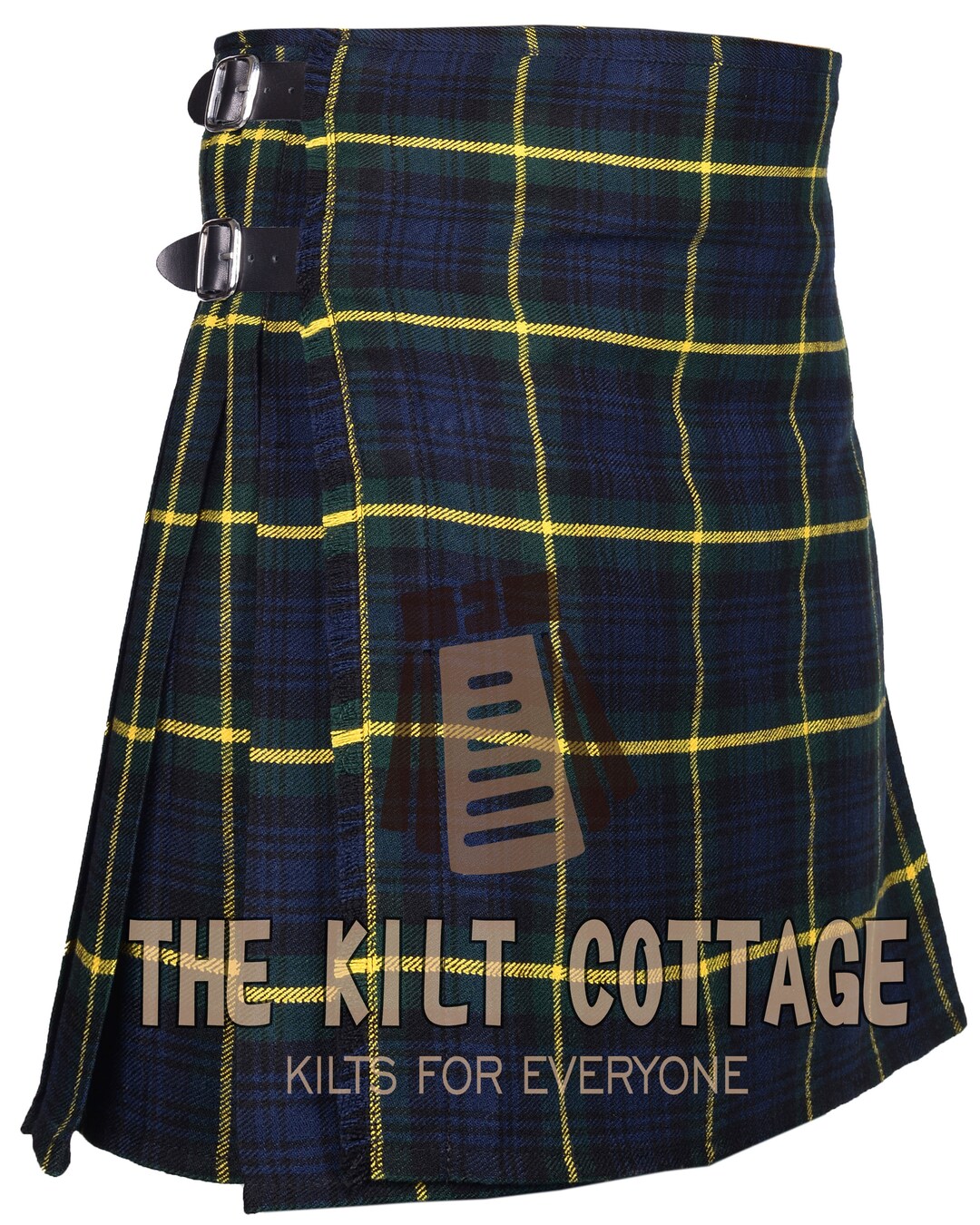 Gordon Tartan Scottish 8 Yard Kilt for Men - 16oz Acrylic Fabric ...