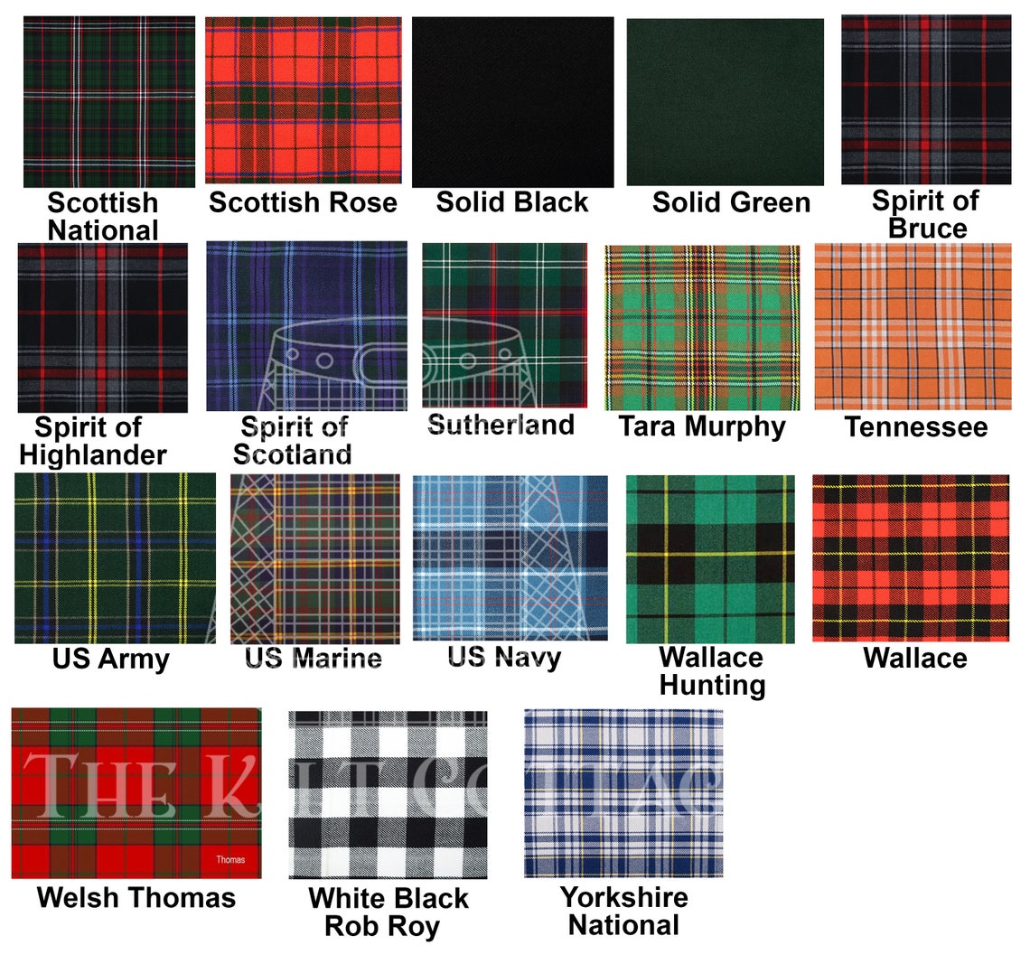 Scottish Men's 6 Yards Great Kilt - Traditional Handmade Tartan Kilt ...