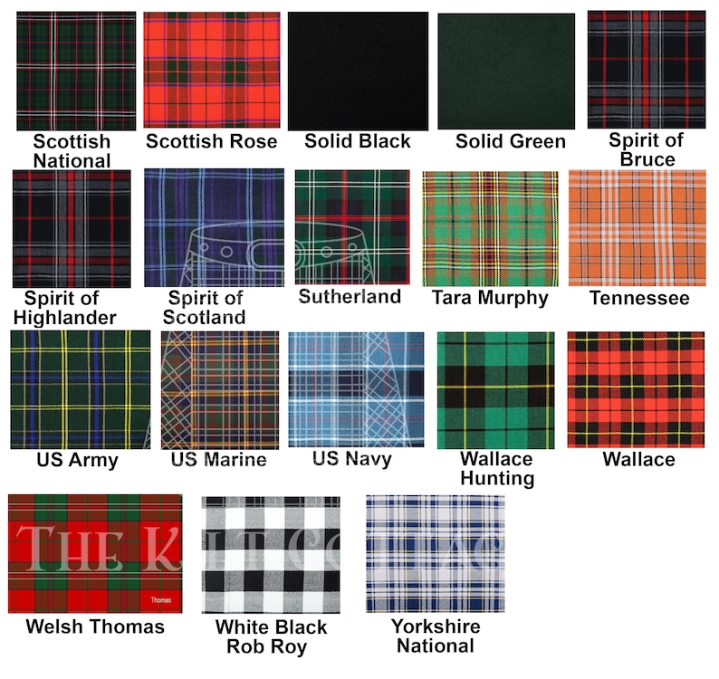 Scottish Men's 6 Yards Great Kilt - Traditional Handmade Tartan Kilt ...