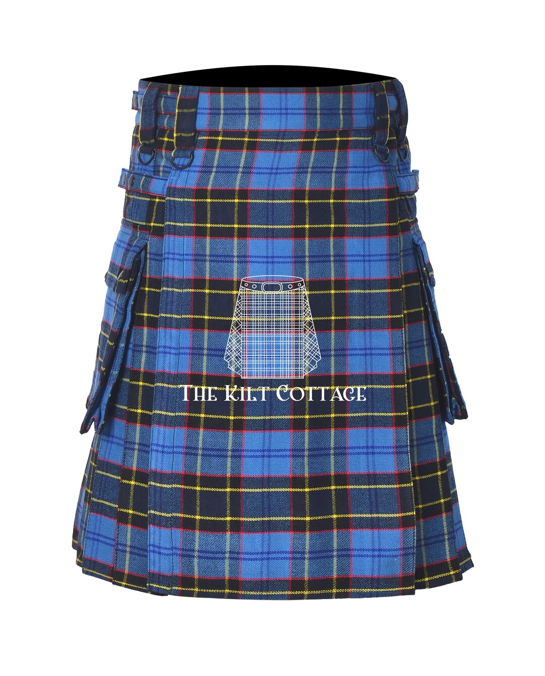 US Air Force Tartan Utility Kilt for Men - Traditional Highlanders ...