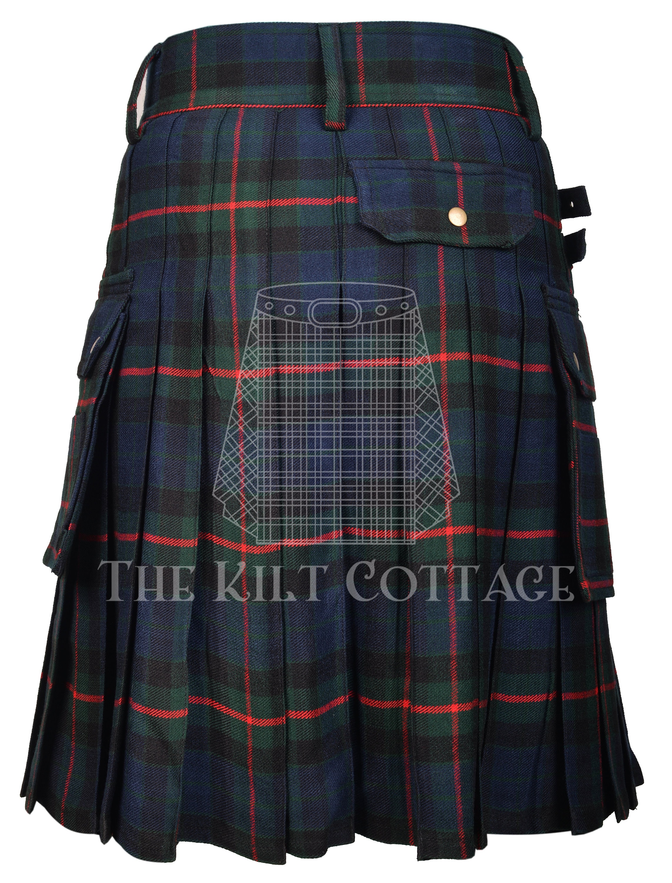 Gunn Tartan Utility Kilt for Men Lightweight Highland Games Sport Kilt ...