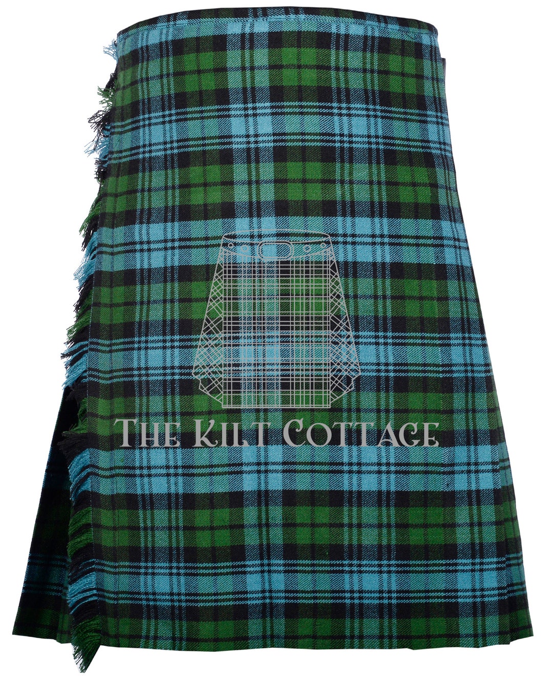 Campbell Ancient Tartan Kilt - 8 Yard Scottish Kilt for Men ...