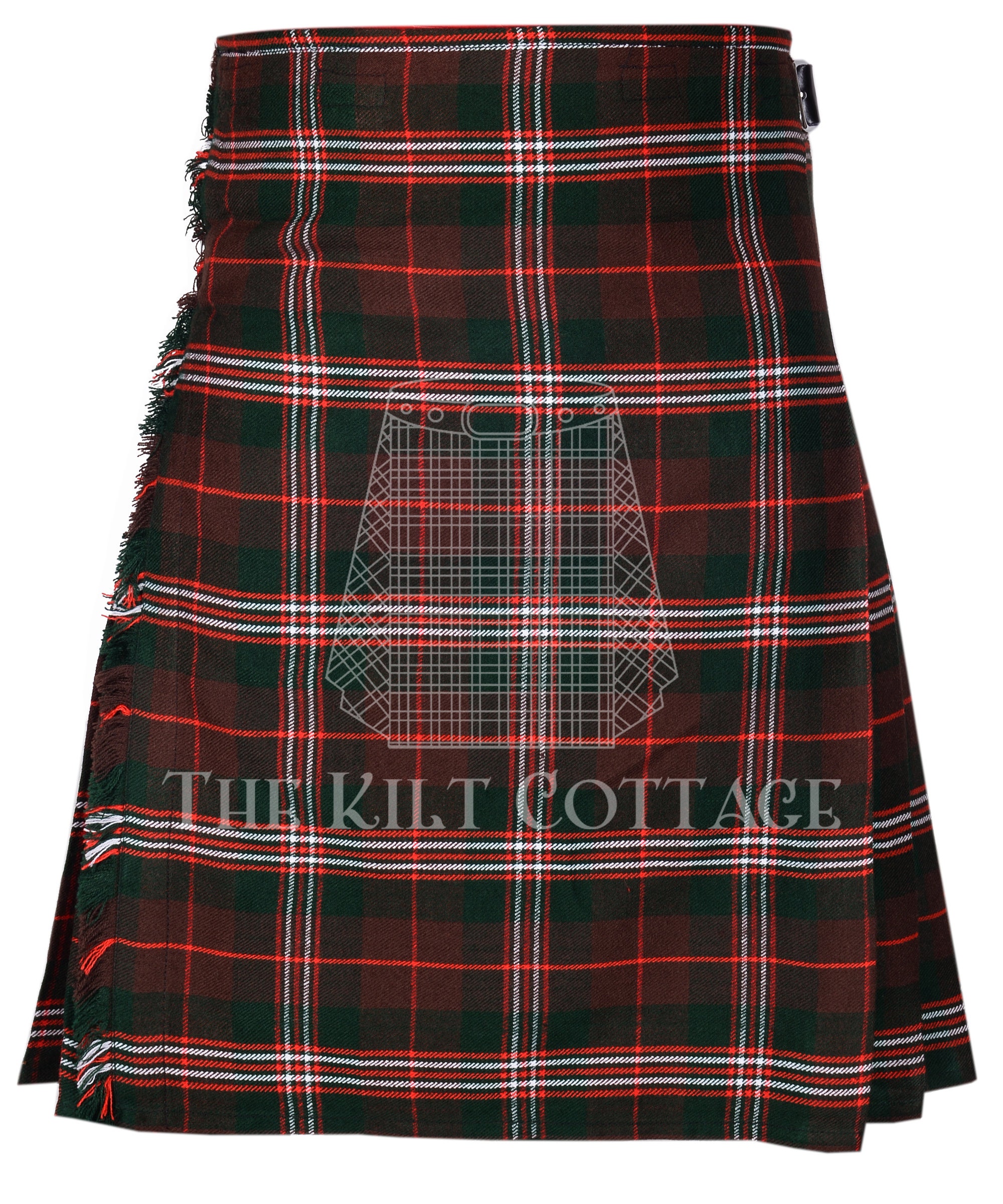 Scott Hunting Tartan 8 Yard Scottish Kilt for Men 16 Oz Custom Made Traditional Highlander Kilt ...