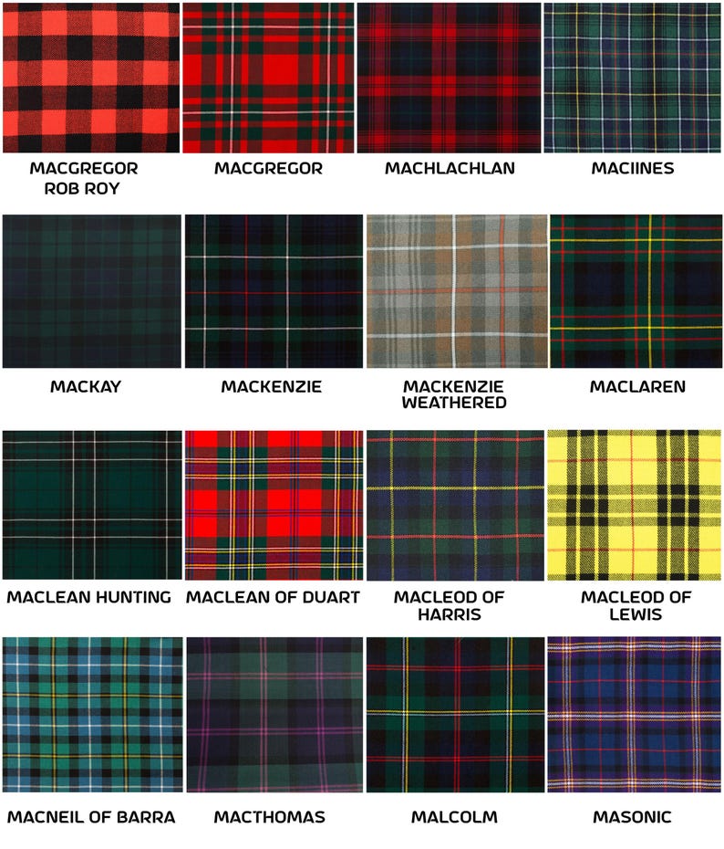 Women's Tartan Kilt - Tartan Maxi Kilted Skirt - Girls Hostess Skirt ...