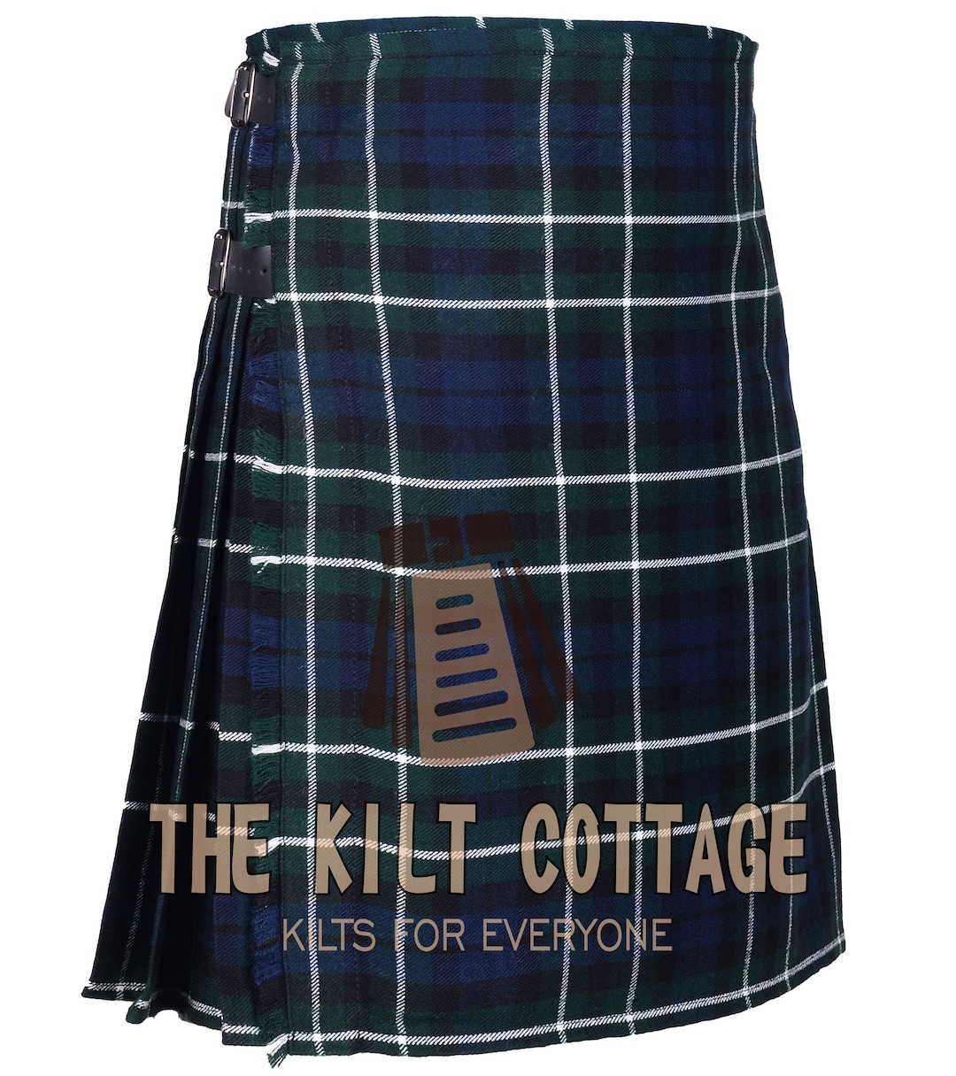 Graham Tartan Scottish 8 Yard Kilt for Men - 16oz Acrylic Fabric ...