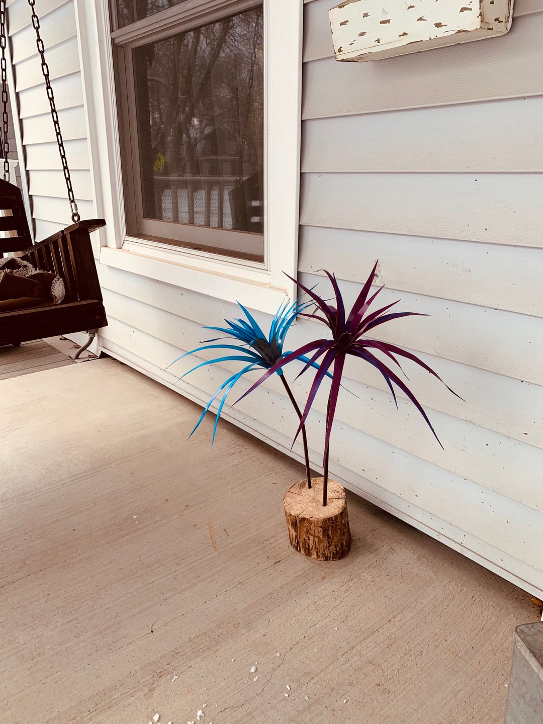 Metal Plant, Dracaena, Spider Plant, Home Decor, Yard Art - Etsy