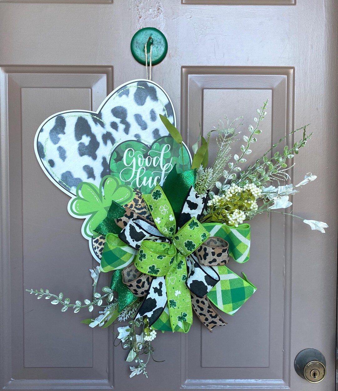 St Patrick’s Day Door Decor, Shamrock Door Hanger , St Patty’s Day ...
