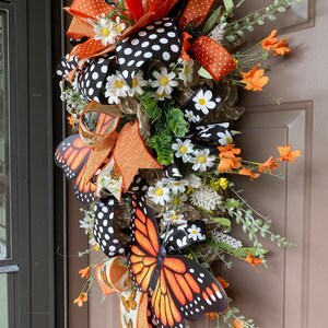 Everyday Butterfly Front Door Decor Monarch and Floral Wall Decor ...