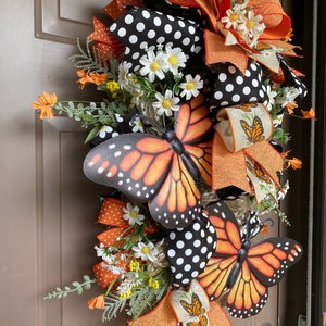 Everyday Butterfly Front Door Decor Monarch and Floral Wall Decor ...