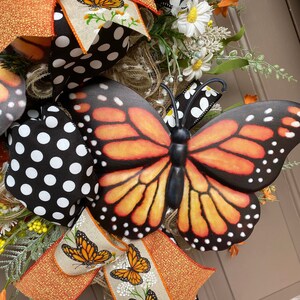 Everyday Butterfly Front Door Decor Monarch and Floral Wall Decor ...