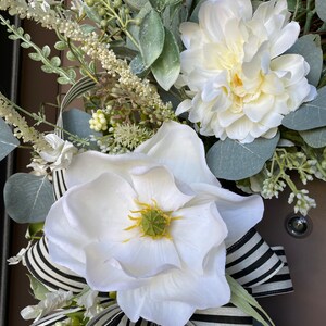 Magnolia Everyday Wreath, Farmhouse Grapevine Wreath, Summer Floral ...