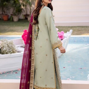 Asim Jofa Dhanak Rang Collection Pakistani Dress Party Wear Dress Punjabi Suit Gift for Her ...