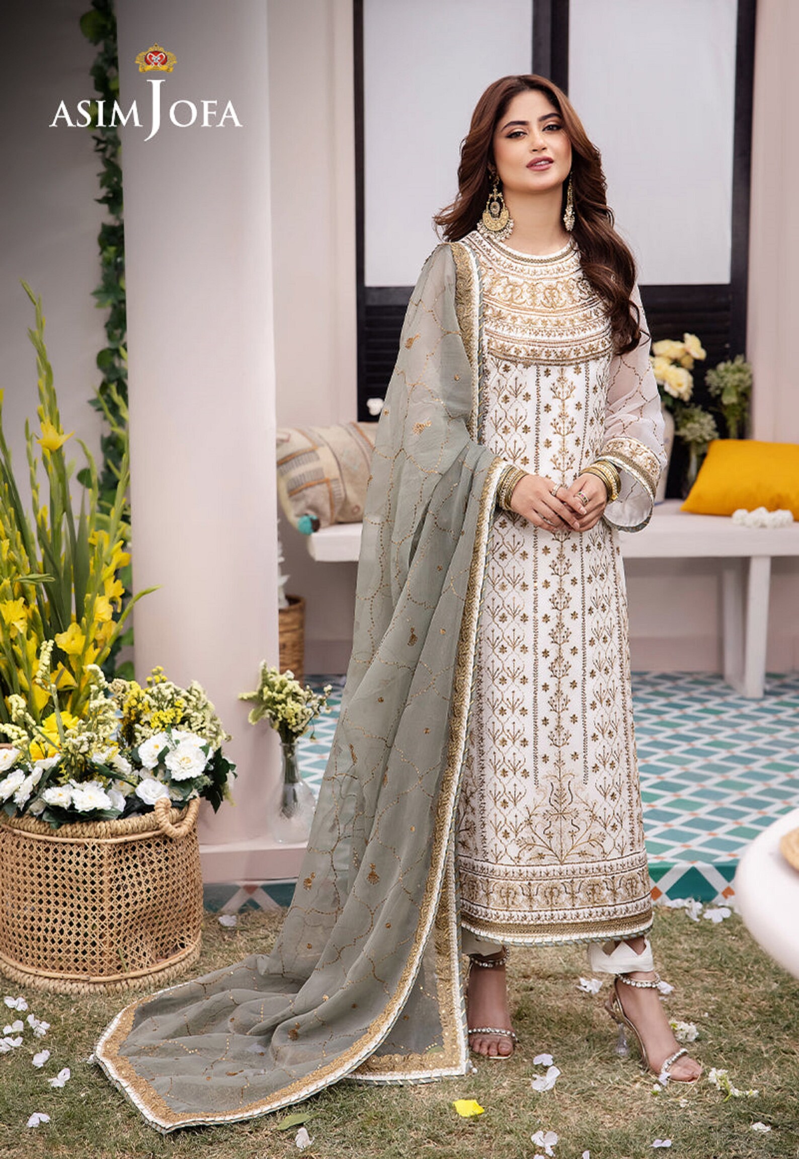 Asim Jofa Dhanak Rang Dresses Collection Salwar Kameez Pakistani Dress Party Wear Dress Gift for ...