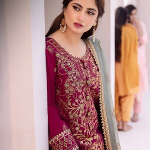 Asim Jofa Dhanak Rang Dresses Collection Pakistani Salwar Kameez Party Wear Dress Anarkali Dress ...
