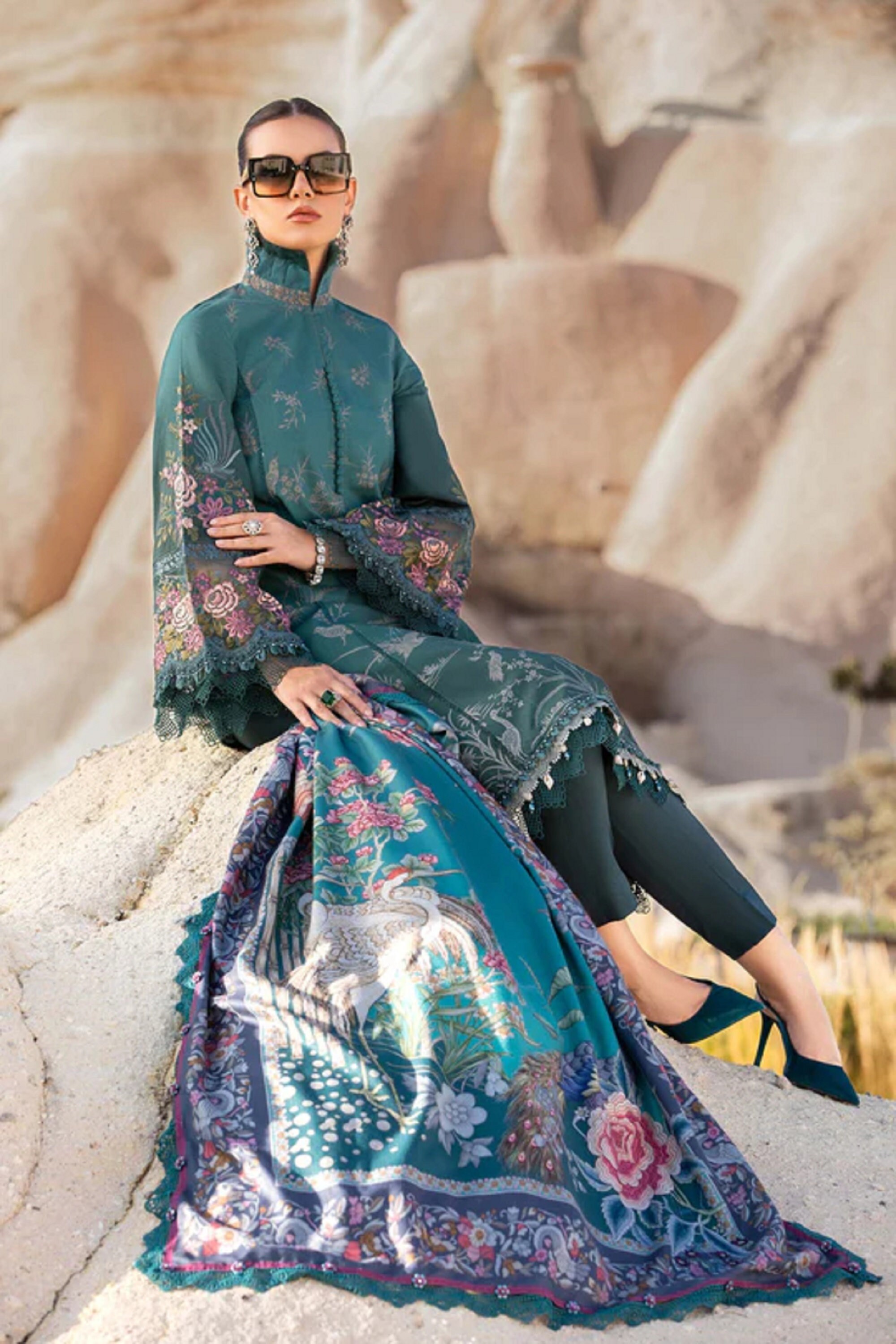 MARIA B EID COLLECTION Unstitched M.prints Pakistani Suit Pakistani ...
