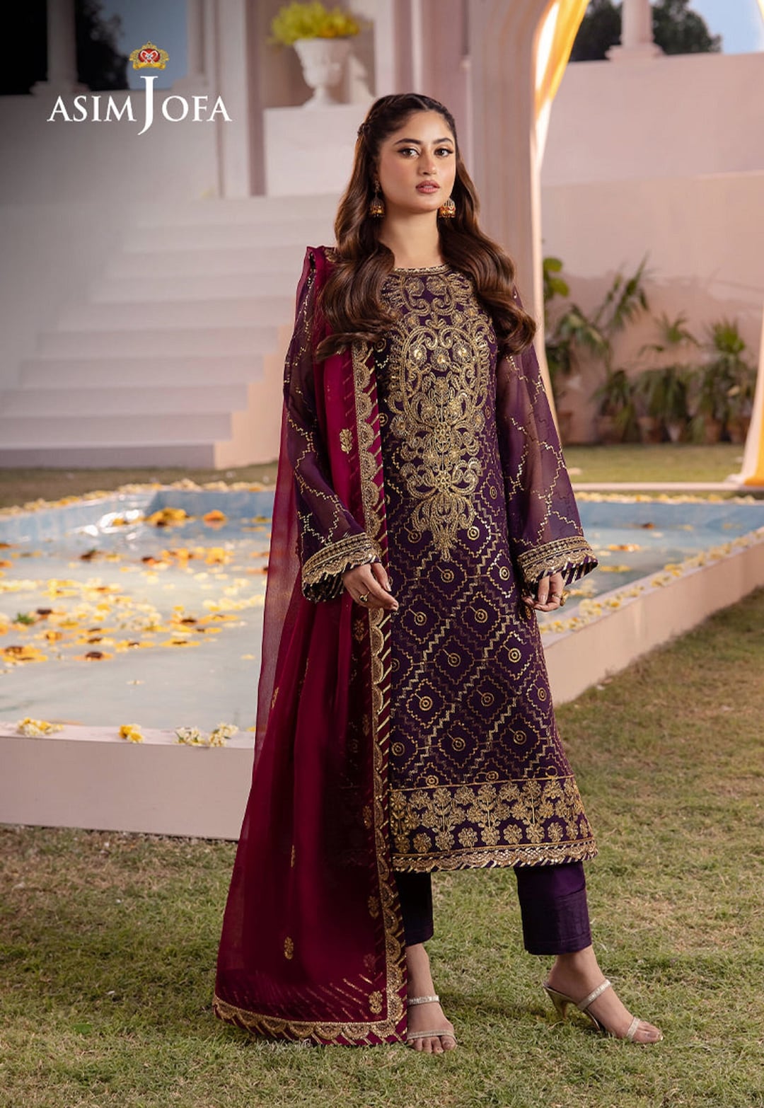 Asim Jofa Dhanak Rang Collection Pakistani Dress Wedding Dress Salwar Kameez Party Wear Dress ...