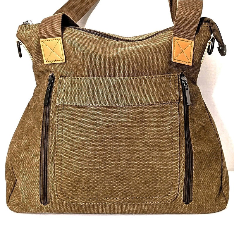 Large Crossbody Canvas Tote Bag - Etsy