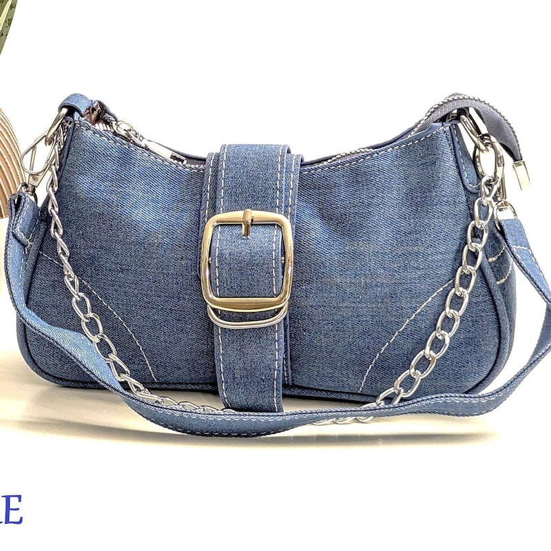 Blue Jean Purse - Etsy