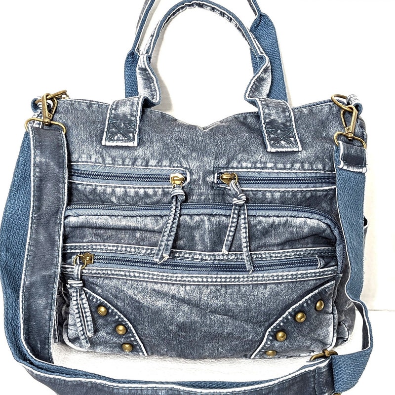 Blue Jean Purse - Etsy