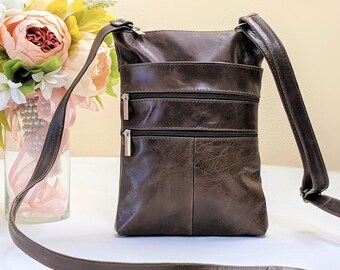 Small Leather Pocket Purse - Etsy
