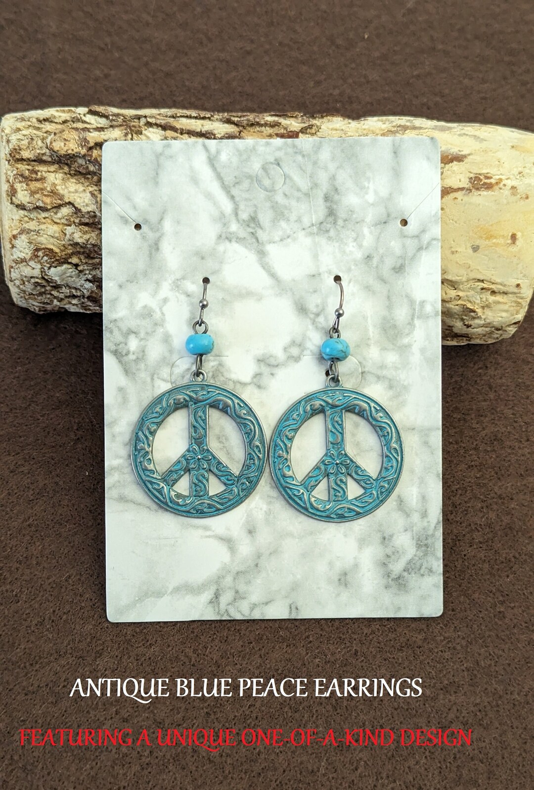 Peace Sign Earrings, Hippie Earrings, Boho Hippie Earrings, Hippie ...