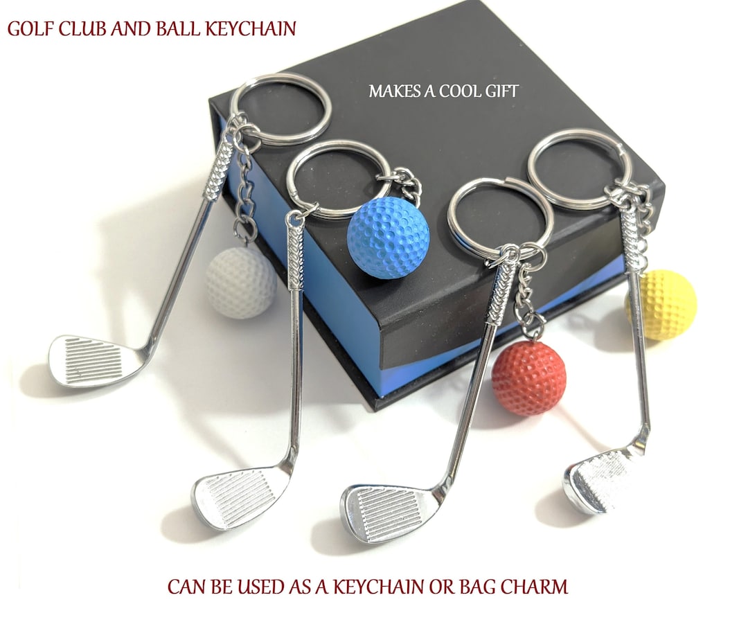 Golf Club Keychains, Keychain Charm, Gift for Golf Player, Golf Club ...