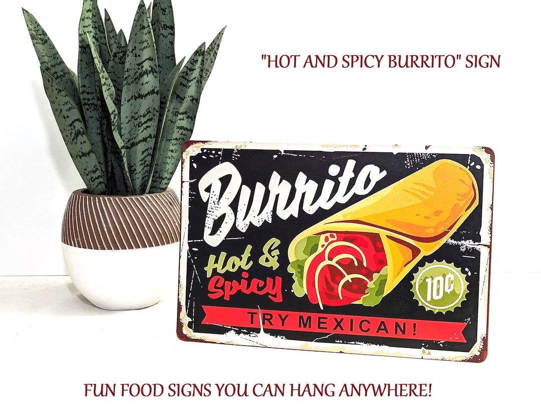 Mexican Food Signs, Vintage Mexican Food Signs, Mexican Décor, Party ...
