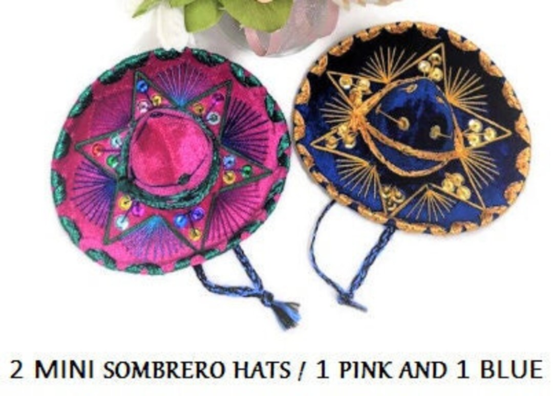 Mini Sombrero Hats, Charro Hat, Sombrero Party Decorations, Mexican ...