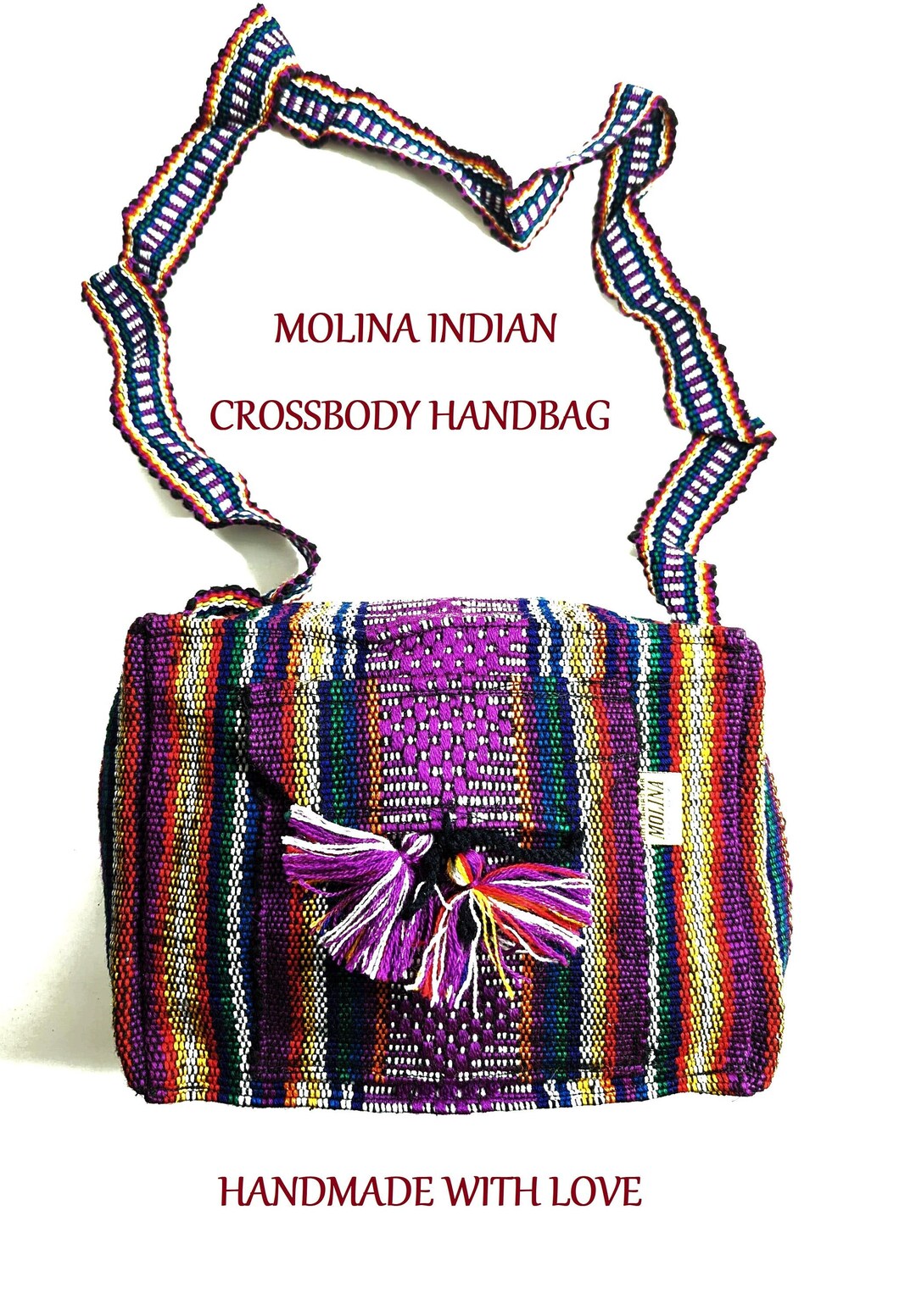 Mexican Molina Bag, Indian Bag, Handmade Mexican Bag, Hand-woven Indian ...